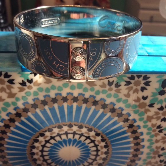 Coach | Jewelry | Authentic Coach Bangle Baby Blue | Poshmark
